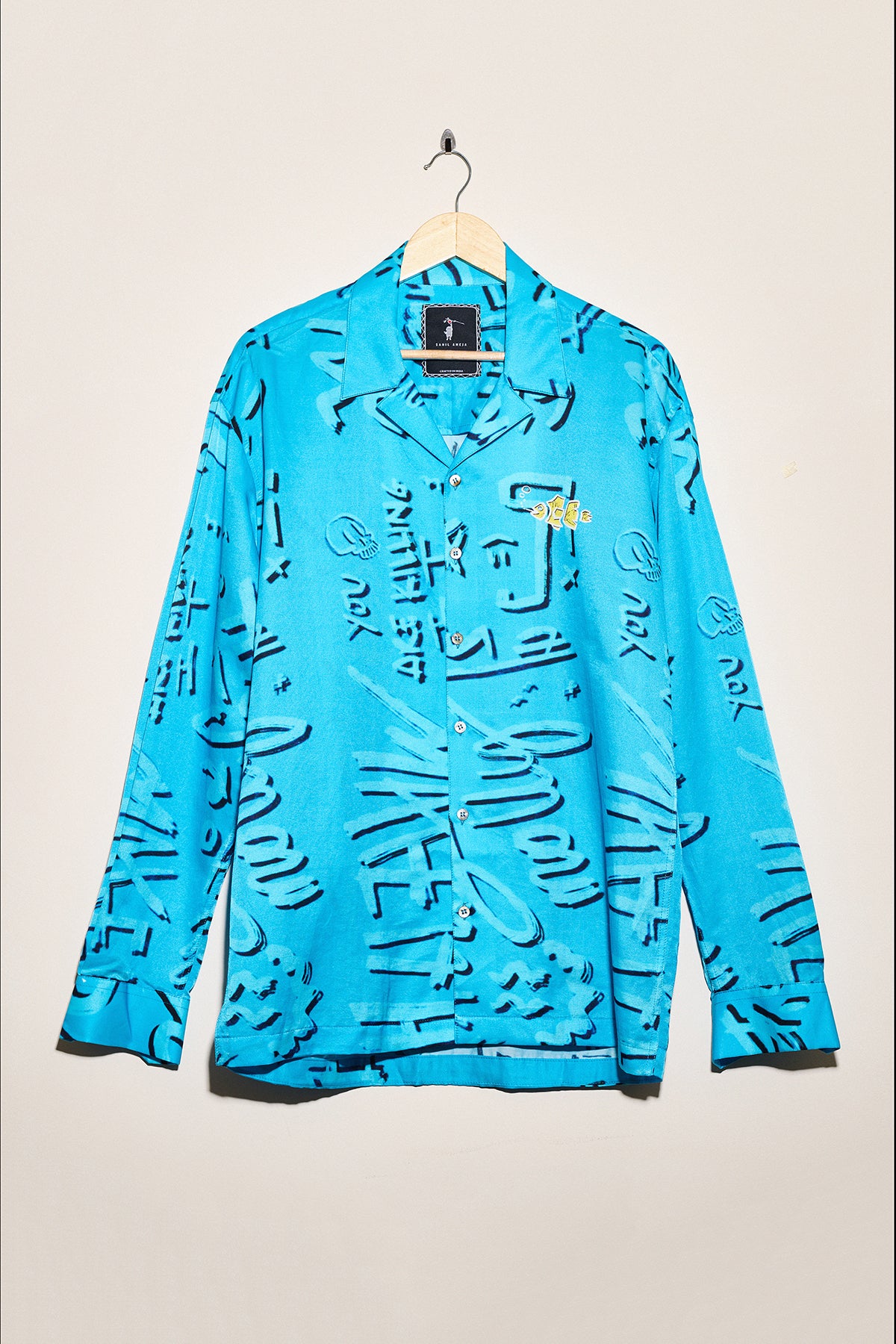 Blue Fish-o-Clock Shirt – SAHIL ANEJA